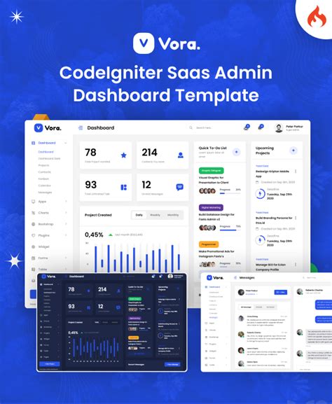 Vora Saas Codeigniter Admin Dashboard Template Thememag