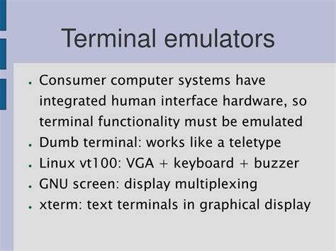Ppt Linux Terminal System Powerpoint Presentation Free Download Id 5638366