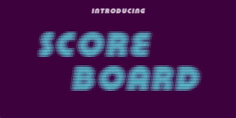 Scoreboard Type Italic Font