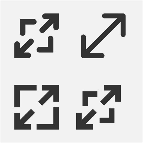 Arrow Resize Scale Diagonal Cursor Icon 28189965 Vector Art At Vecteezy