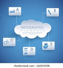 Illustration Infographic Chart Cloud Computing Stock Vector Royalty Free 166551938 Shutterstock