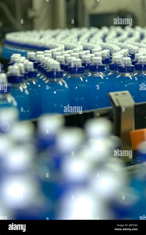 Bottling Factory Production Line Assembly Line Sports Drink Stock Photo Alamy
