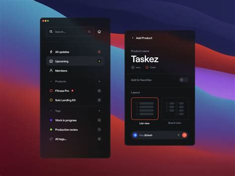 Sidebar Navigation For Productivity App Web Design Inspiration Web Design App Design Inspiration