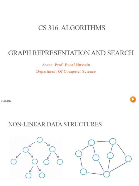 07 CS316 - Algorithms - Graph 1 - Search | PDF | Vertex (Graph Theory) | Applied Mathematics