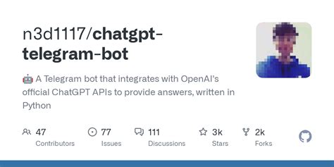 17 Open-source Free Self-hosted Telegram ChatGPT Bot Scripts