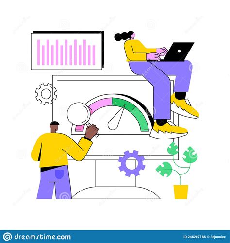 Benchmark Testing Abstract Concept Vector Illustration Stock Vector