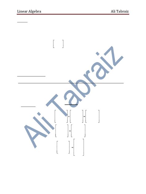 matrix pdf matrix mathematics mathematical concepts