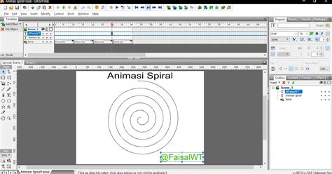 Blog Pribadi Faisal Membuat Animasi Spiral