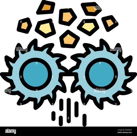 Glass Production Melting Icon Outline Vector Factory Pvc Float Making Color Flat Stock Vector