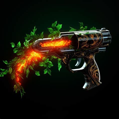 Premium Photo Fiery Electric Lightning Vine A Hyperdetailed Fantasy Weapon In Marbled Colors