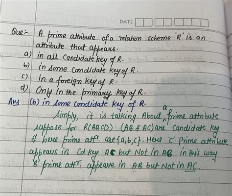 Databases Gate Cse 2014 Set 3 Question 22
