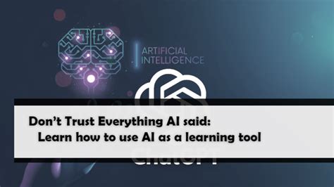 Dont Trust Everything Ai Said Avoid Bias And Trust Issues Learn How To