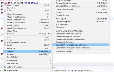 eclipse生成构造方法快捷键 eclipse构造方法快捷键 csdn博客