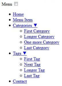Horizontal Dropdown And Responsive CSS Menu Tutorial Sundari Webdesign