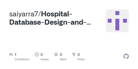 Github Saiyarra Hospital Database Design And Implementation