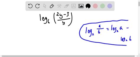 Solved Question Use The Quotient Rule Of Logarithms To Write An