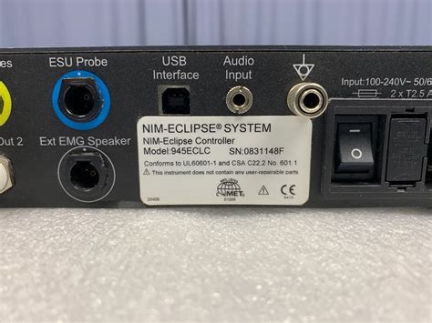 Medtronic 945eclc Nim Eclipse Nim Eclipse Nerve Monitoring System