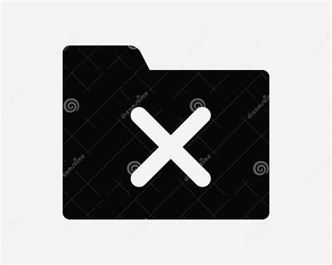 Delete Folder Icon Cancel Document Remove File Reject Storage Discard