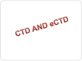 CTD And ECTD PPTX Desktop Publishing Computer Software And Applications