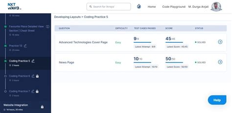 Durga Anjali M On Linkedin Nxtwave Ccbp Code Practice Html Css Bootstrap