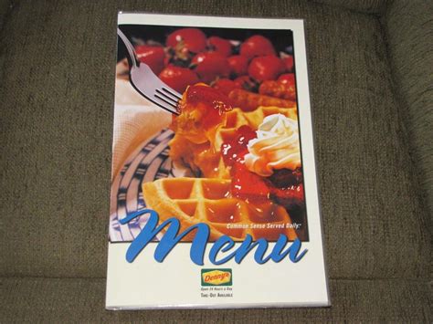 Vintage 1997 Dennys Dennys Restaurant Menu 1944936354
