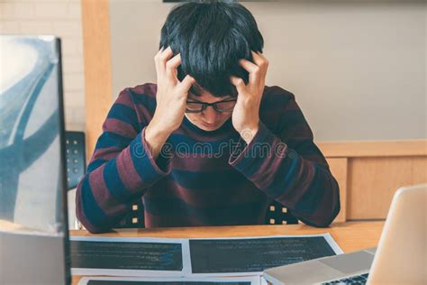 Professional Programmer Working And Stress In Programming Website A