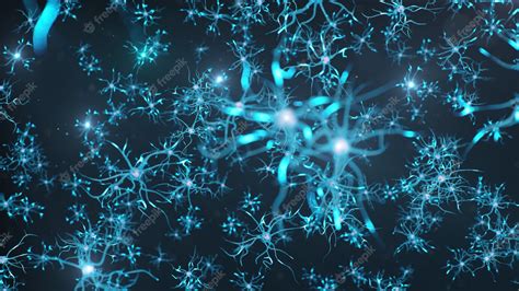 Premium Photo Abstract Neural Cells Synapses And Neuronal Cells Send Electrical Chemical Signals