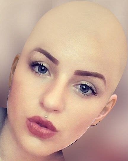 Girls With Shaved Heads Bald Women Balding Shaving Nose Ring