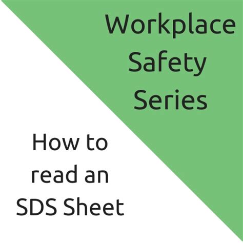How To Read An SDS Sheet Kevin Ian Schmidt