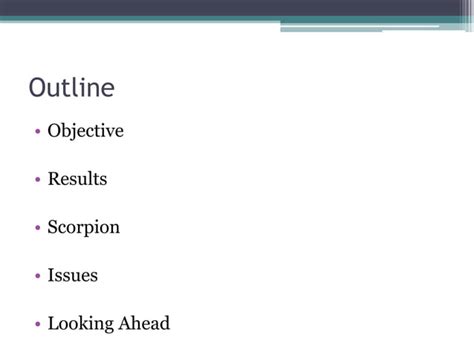 Scorpion Robot Project Ppt