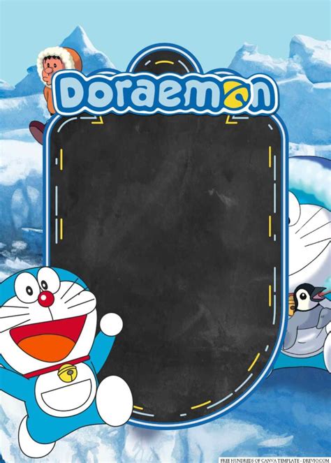 16 Doraemon Canva Birthday Invitation Templates Download Worksheets Library