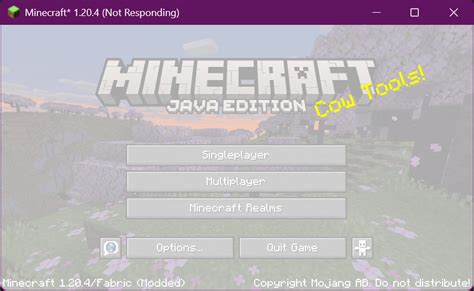 Not Responding Minecraft Mod