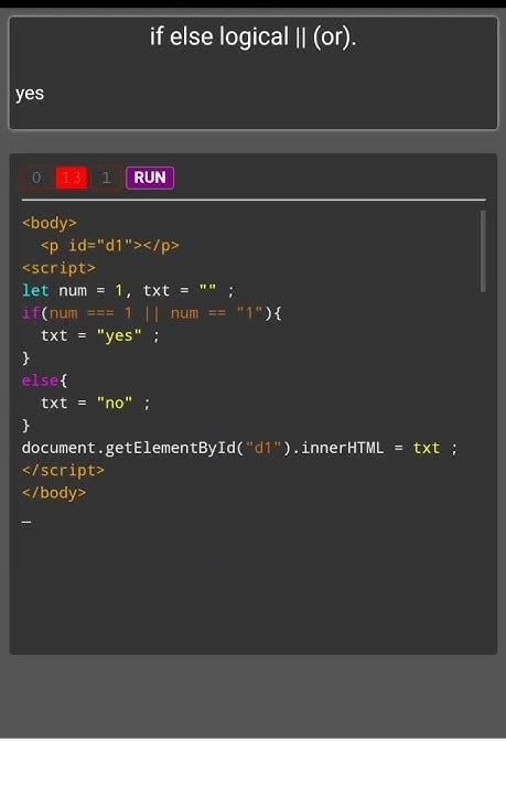 Condition If Else Logical Or Javascript Youtube