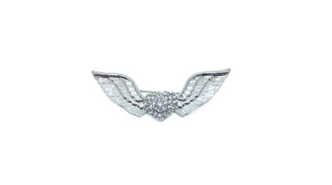 Rhinestone Angel Wing Pin Finox