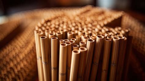 Premium Photo Eco Bamboo Straws