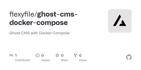 Github Flexyfileghost Cms Docker Compose Ghost Cms With Docker Compose