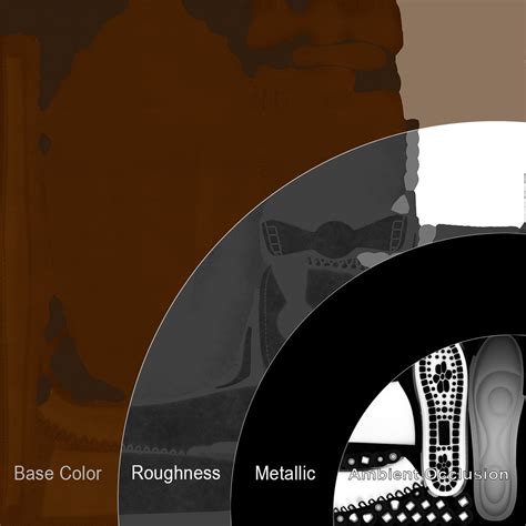 3d Model Female Shoes 8k Pbr Textures Turbosquid 2090782