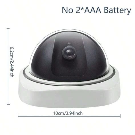 Dummy Fake Camera With Led Red Light Battery Operated No Wiring Required Indoor Outdoor Fake