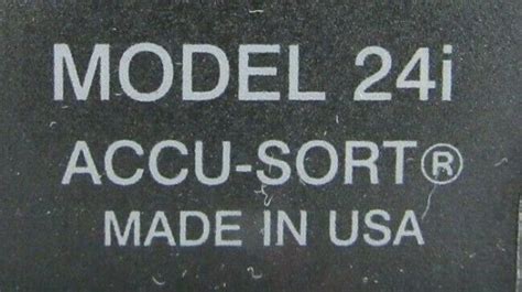 new accu sort 24i barcode scanner w tach trigger interface box
