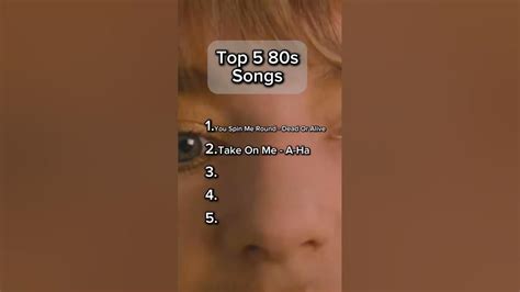 Top 5 80s Songs 80smusic Youtube