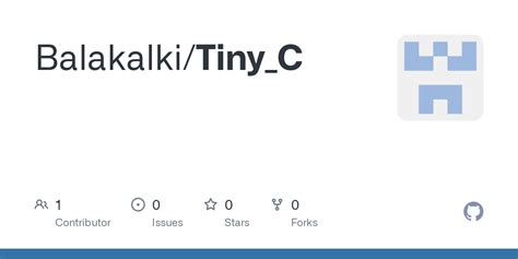 GitHub Balakalki Tiny C