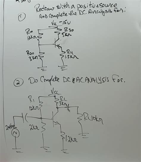 Solved Redraw With A Positive Source 1 ﻿complete The Dc