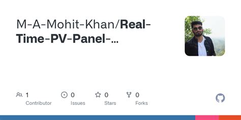 Github M A Mohit Khan Real Time Pv Panel Monitoring N Fault Detection System