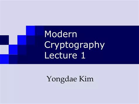 Ppt Modern Cryptography Lecture 1 Powerpoint Presentation Free Download Id2765713