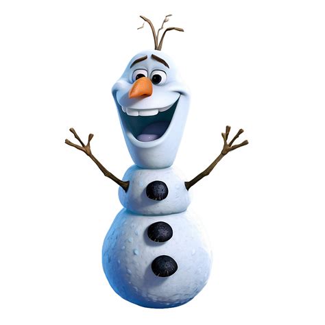 Happy Olaf Cartoon Png Dqx80 Png Image