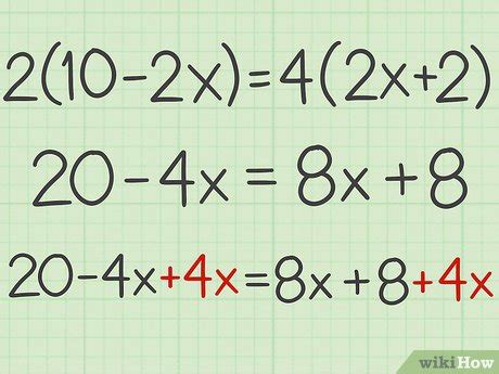 How To Solve Equations With Variables On Both Sides Steps