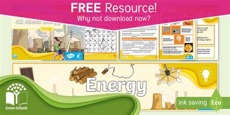 Free Energy Resource Pack Green Schools Programme Twinkl