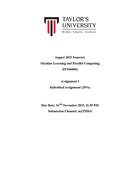 assignment 1 individual assignment pdf machine learning data