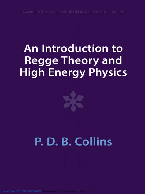 An Introduction To Regge Theory And High Energy Physics Pdf