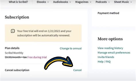 How To Cancel Scribd Subscriptionmembership